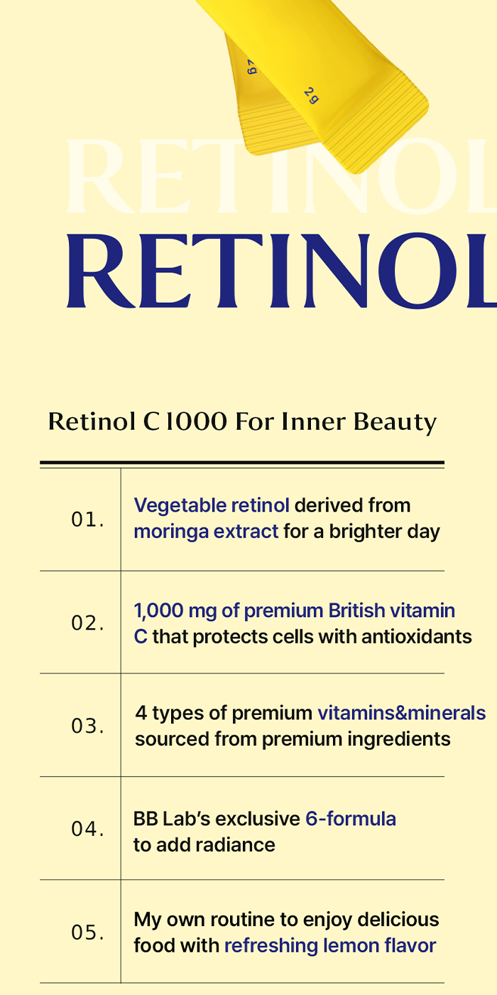 BBLAB Retinol Vitamin C 1000 (2g*30sticks) | Shopee Thailand