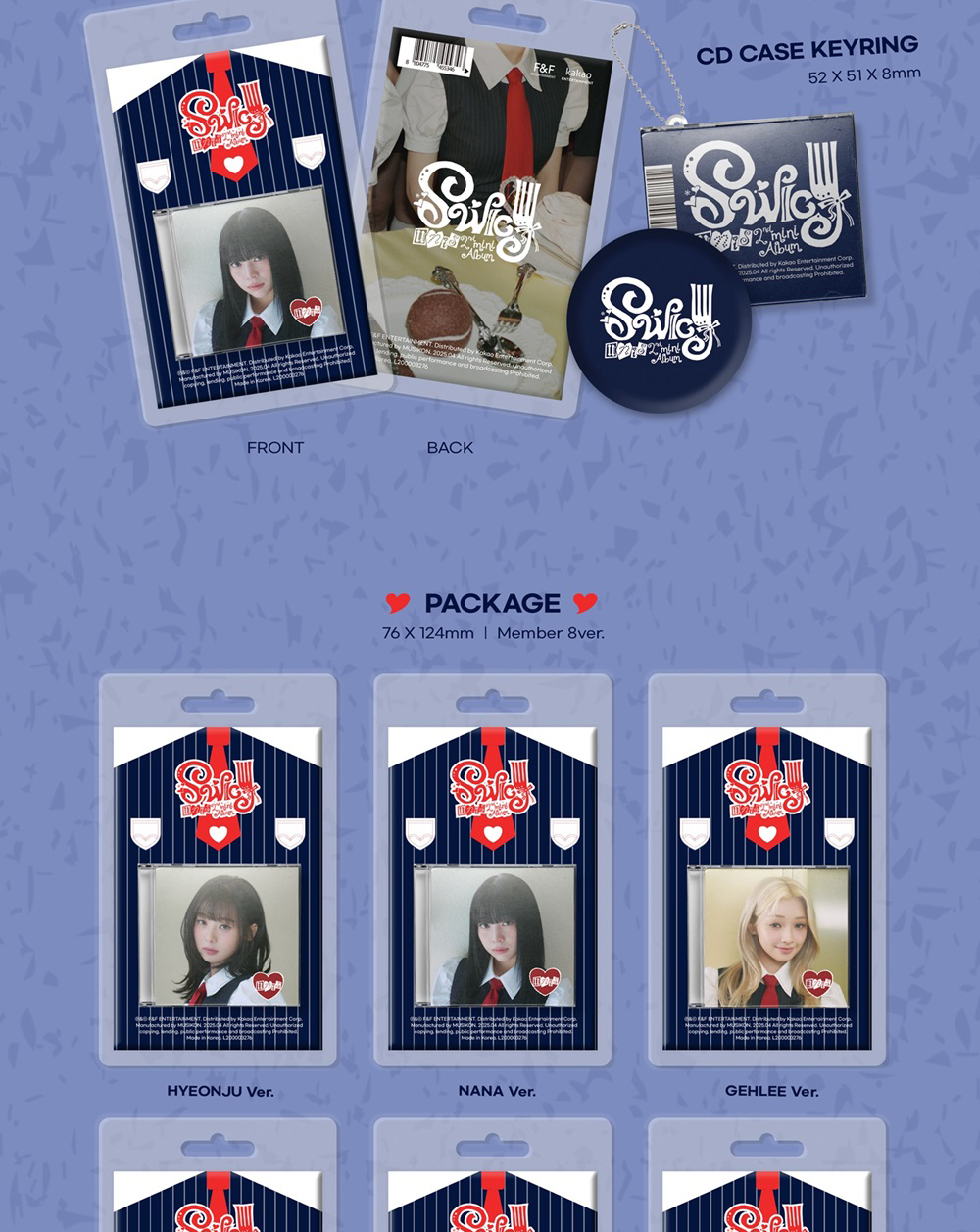 [POB] (Keyring Ver.) UNIS [SWICY] 2nd Mini Album (16th Apr.2025) | Shopee Thailand