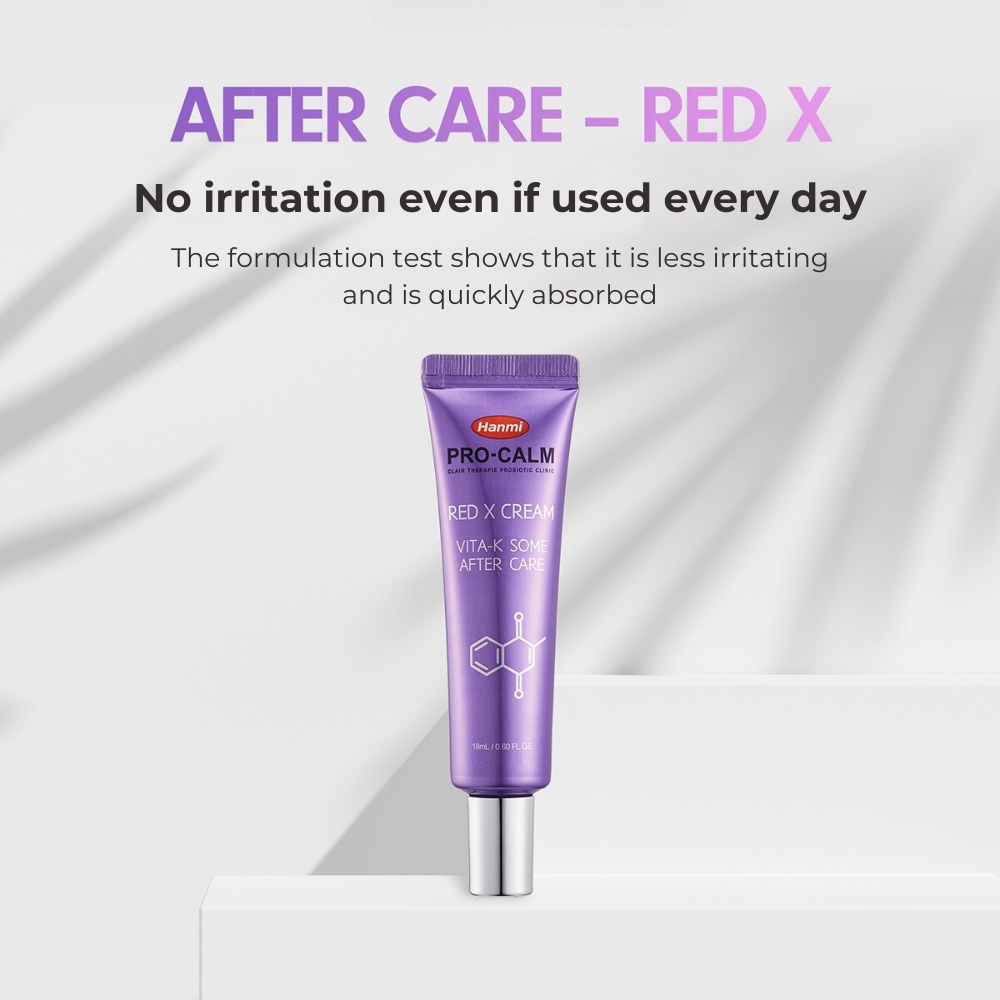 Hanmi PROCALM RED X Cream - Soothing Regenerative Bruising Cream for Sensitive Skin 18ml | สูตร ...