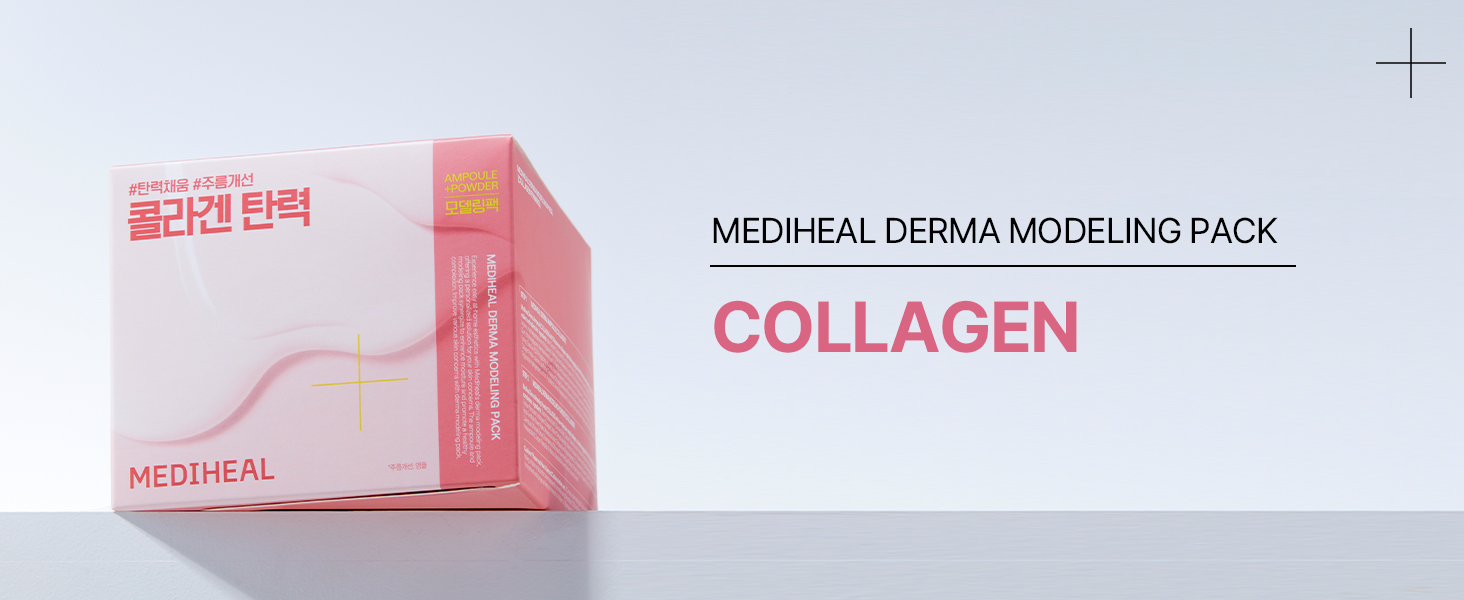 [ใหม่][1+1] MEDIHEAL OFFICIAL Collagen Derma Modeling Pack Double Set ...