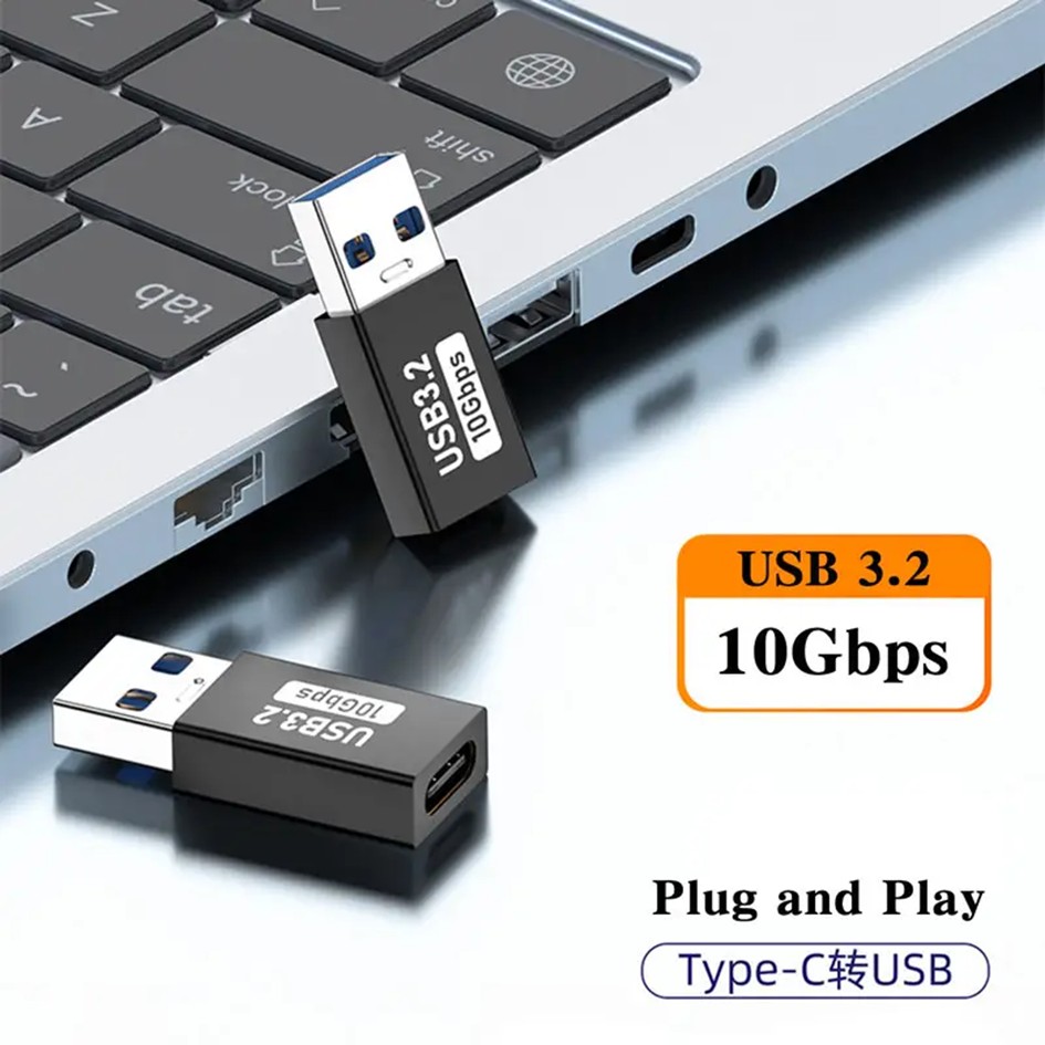 Type C Female USB C 3.2 เป็น USB A Male Converter 10GBPS Data and Sync ...