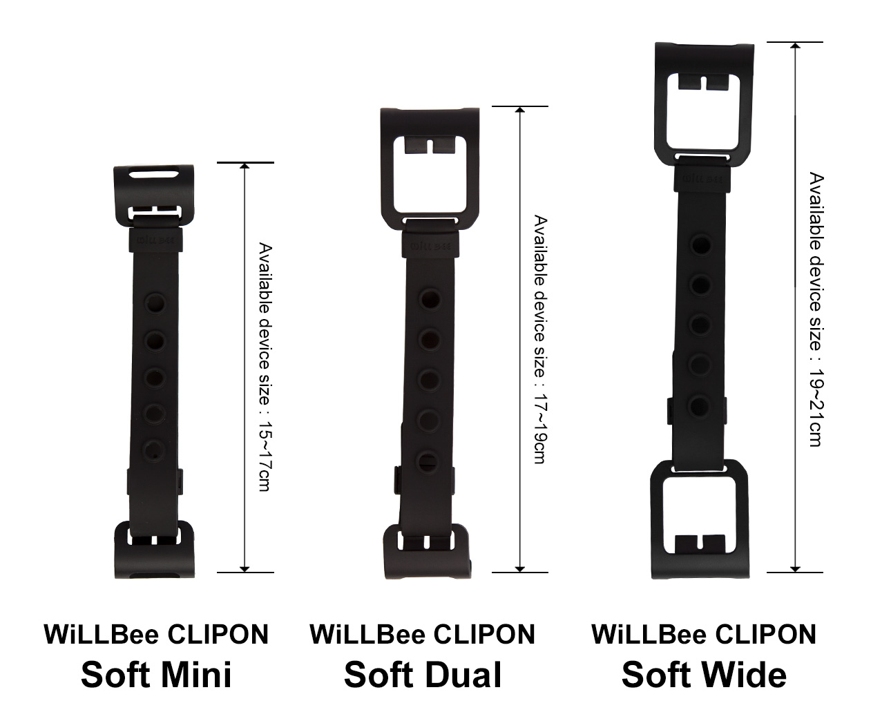 WiLLBee CLIPON Soft Mini (สําหรับอุปกรณ์ 15-17 ซม.) สายคล้องมือซิลิโคนสำหรับโทรศัพท์และเครื่อง ...