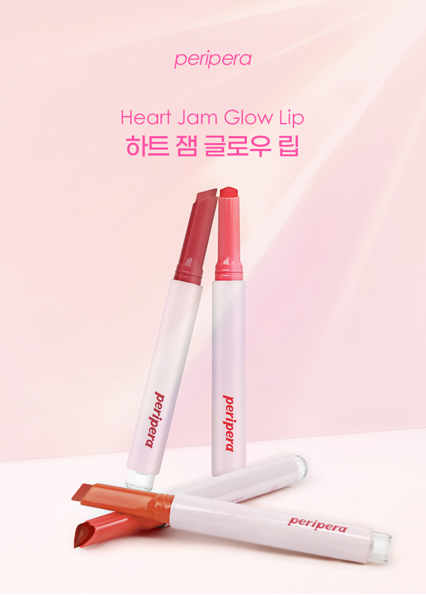 [PERIPERA] เครื่องสำอางเกาหลี ของแท้ Heart Jam Glow Lip ลิปฮาร์ทแจมโกล ...