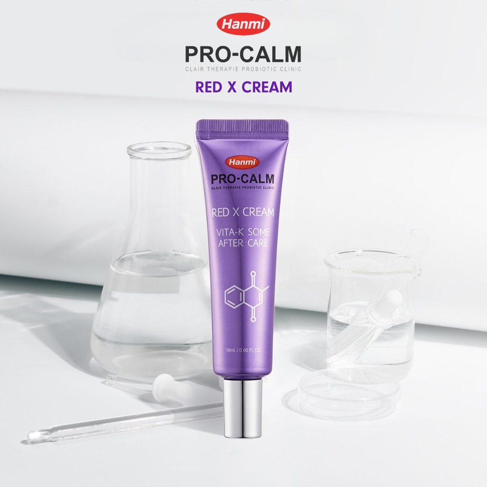 Hanmi PROCALM RED X Cream - Soothing Regenerative Bruising Cream for Sensitive Skin 18ml | สูตร ...