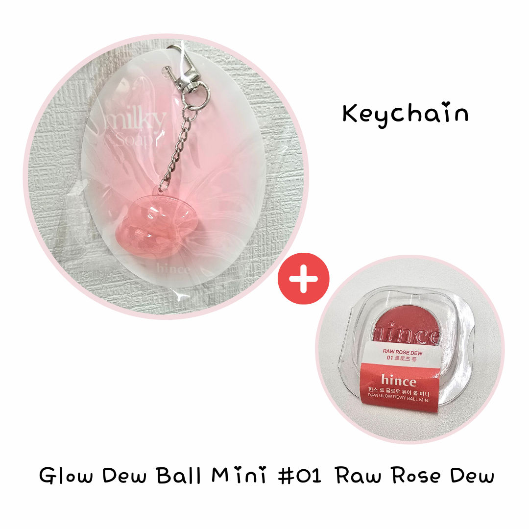 Raw Glow Dew Ball Mini+Keychain Set From hince | Shopee Thailand