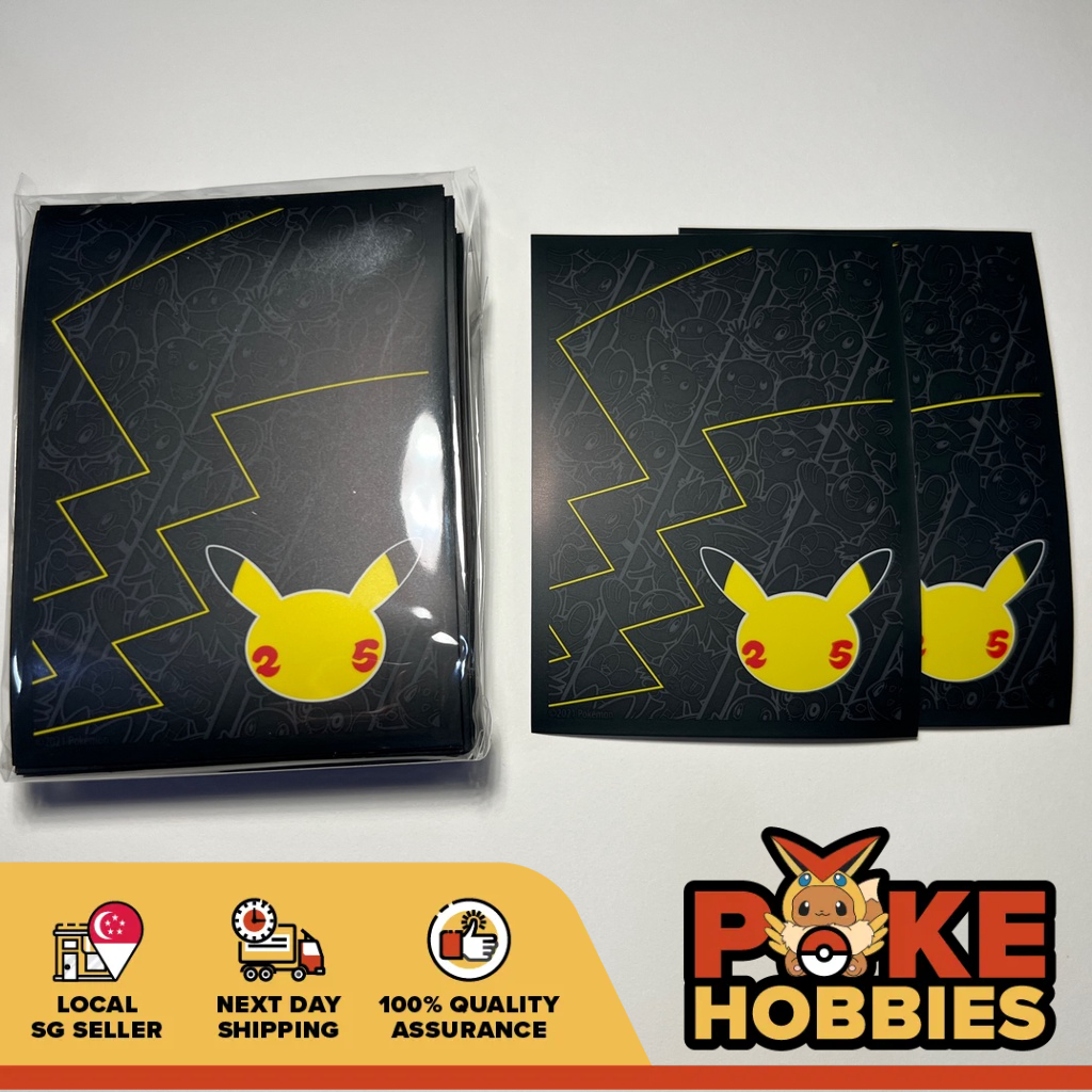 Pokemon TCG: Celebrations ETB 25th Anniversary Deck Sleeves | Shopee ...