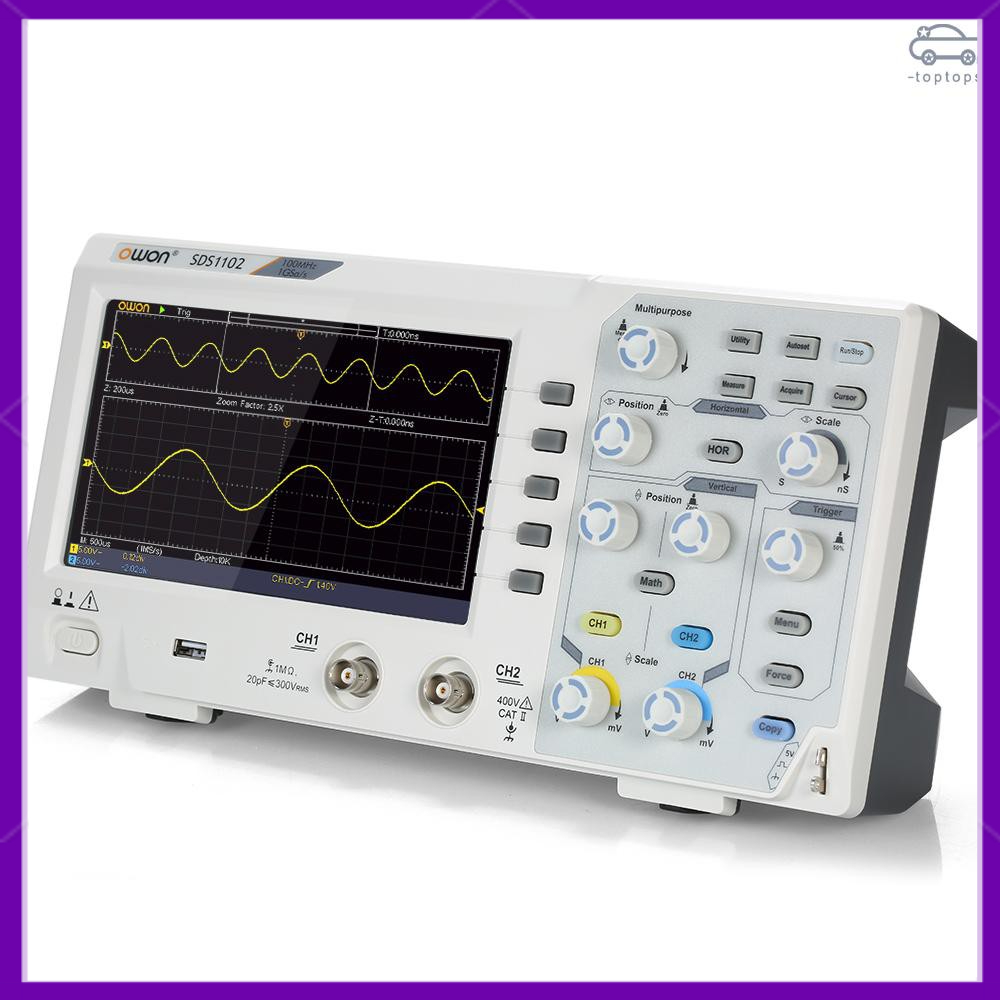 Tp Owon SDS1102 Oscilloscope Oscillometer Digital Storage Oscilloscope ...
