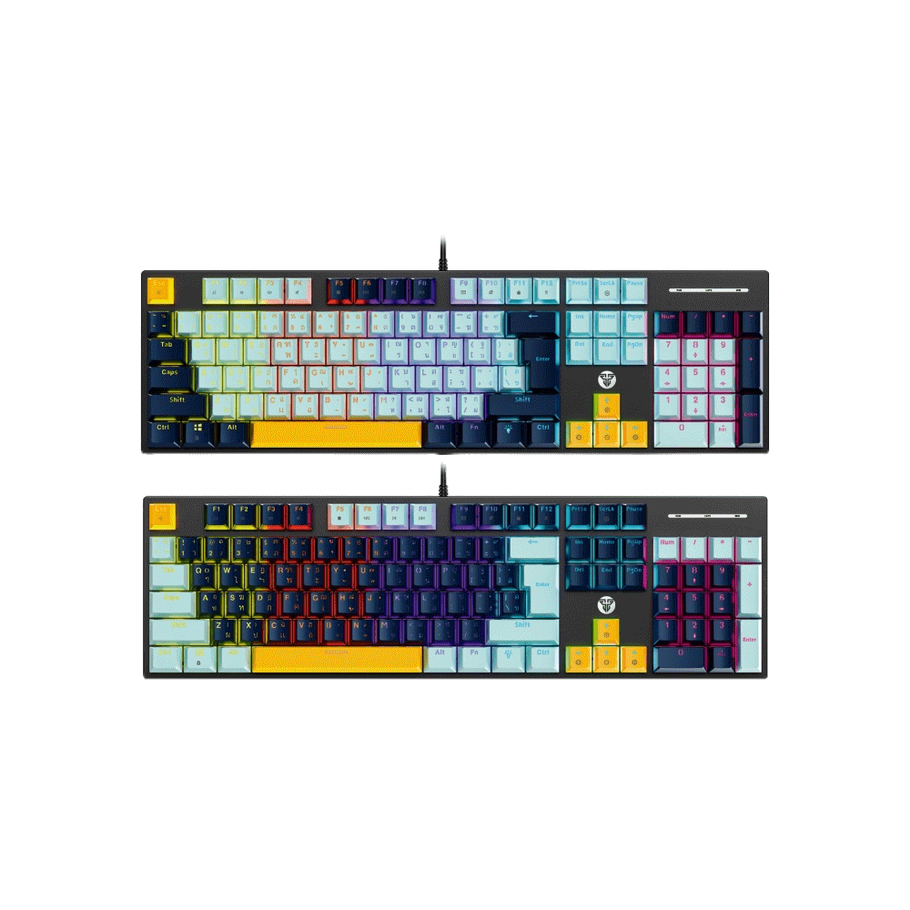 FANTECH รุ่น MK889 คีย์บอร์ดเกมมิ่ง KEYBOARD MECHANICAL คีย์บอร์ด RGB ...