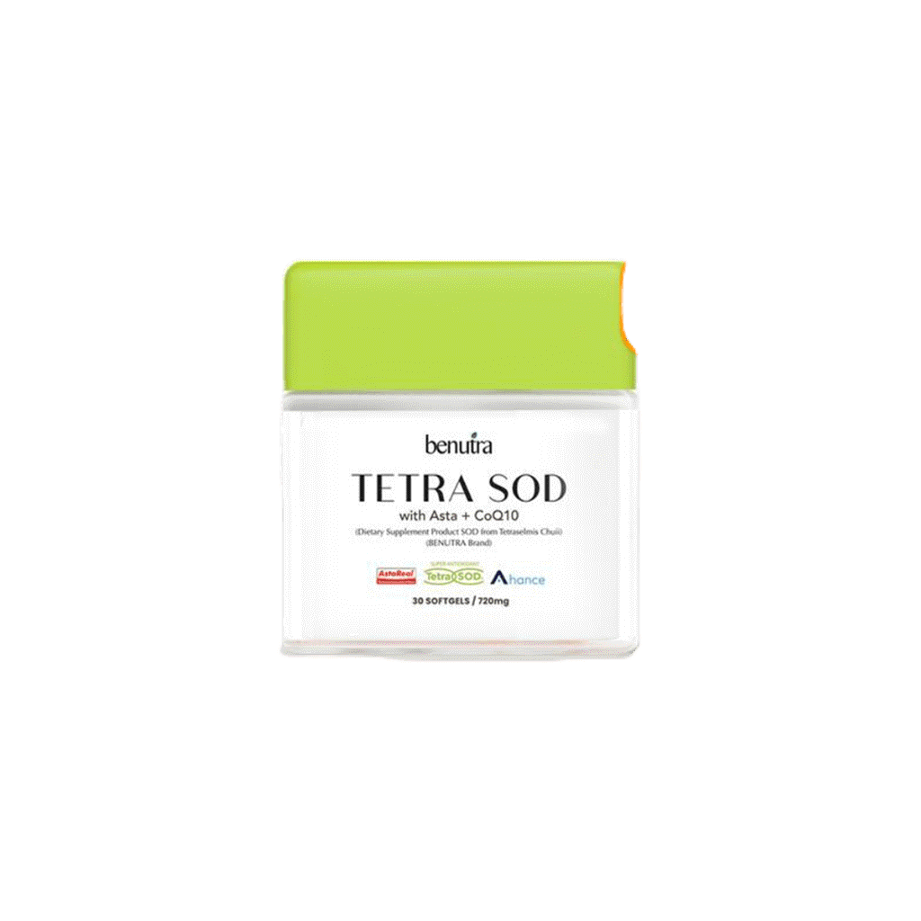 Benutra Tetra SOD with Asta + CoQ10 1 กล่อง 30 Softgels Astaxanthin ...