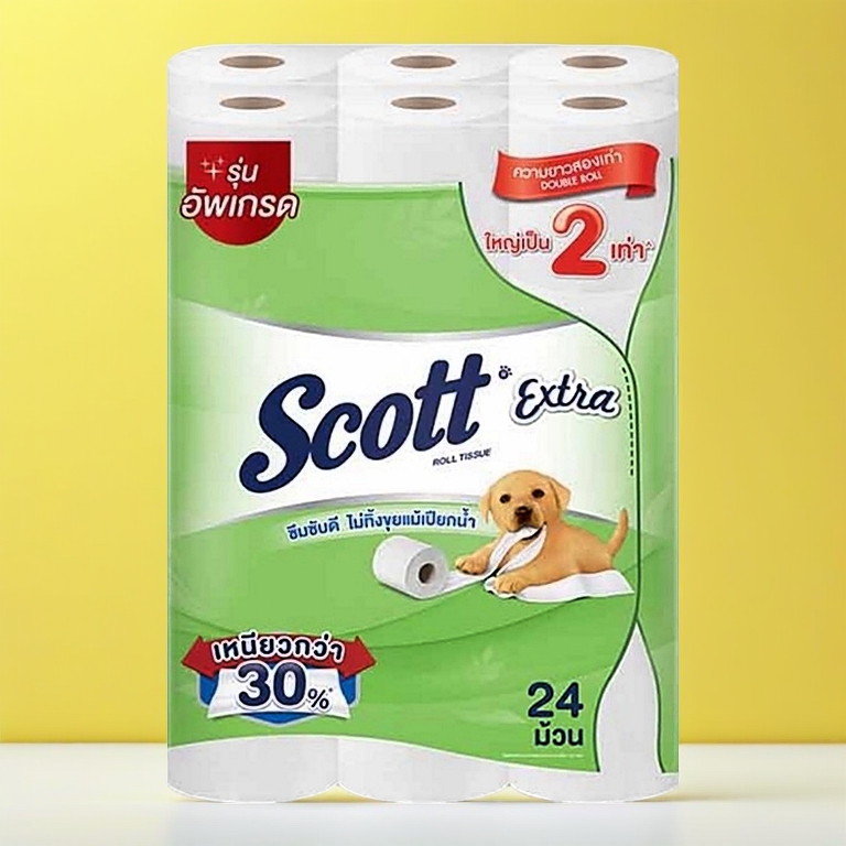 24 ม้วน กระดาษชำระ Scott Extra คุณภาพสูง | Shopee Thailand