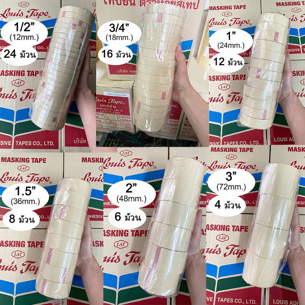 เทปย่นยกลัง Louis Masking Tape | Shopee Thailand
