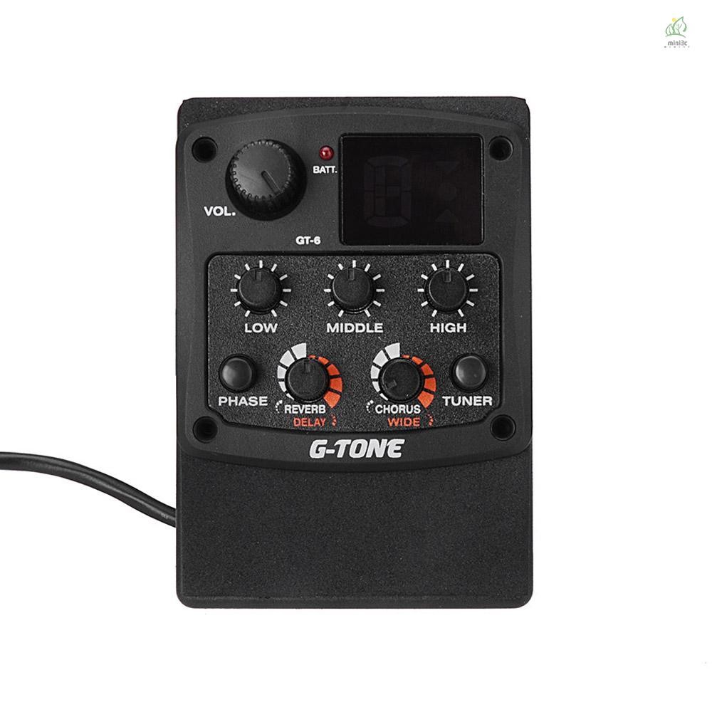 Mini3cstore Cherub G-Tone GT-6 กีตาร์อะคูสติก Preamp Piezo Pickup 3 ...