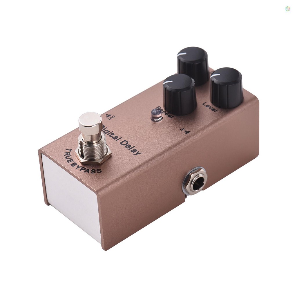 Audioworld เอฟเฟกต์กีตาร์เหยียบ Digital Delay พร้อม True Bypass Time/Level/Repeat Controls Knob ...