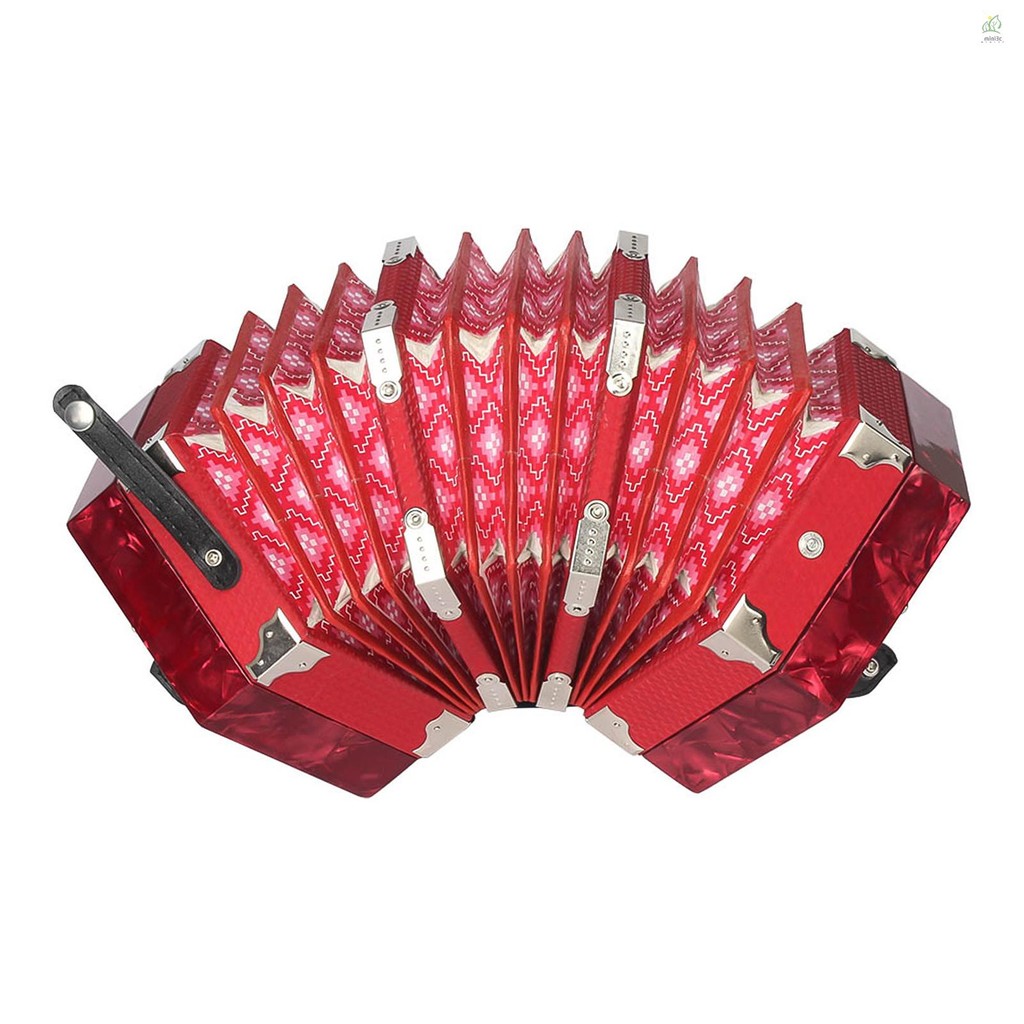 Mini3cstore Concertina Accordion 20-Button 40-Reed Anglo Style พร้อม ...