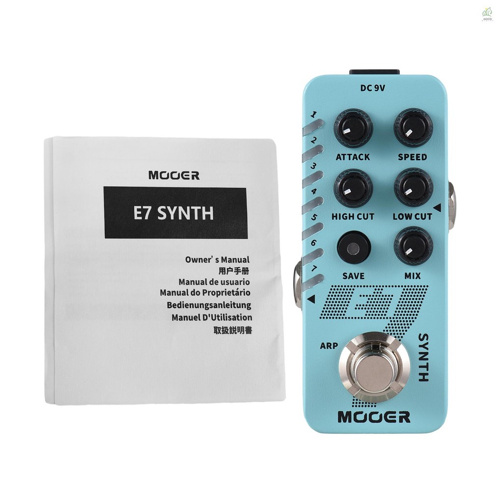 Mini3cstore MOOER กีตาร์ Synthesizer เหยียบกีตาร์ไฟฟ้า 7 SYNTH โหมด ...