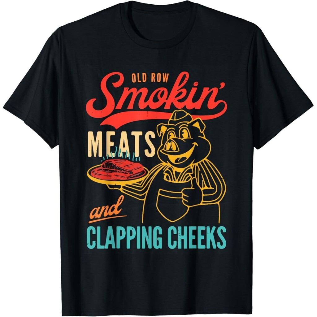 Old Row Smokin_ Meats และ Clopping Cheeks เสื้อยืดของขวัญตลก | Shopee ...