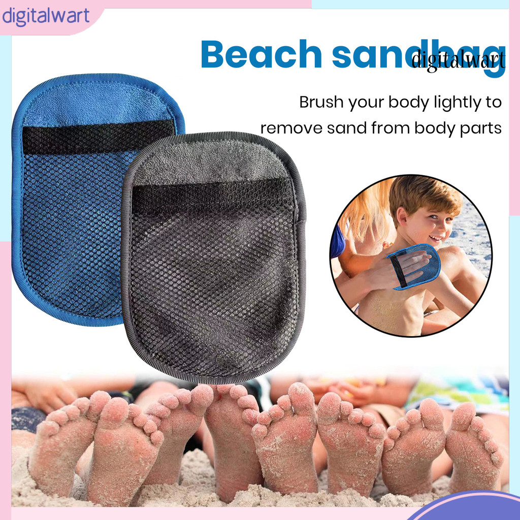 [DG] 1 ชิ้น/2 ชิ้น Beach Sand Removal Mitts ทรายเช็ดปิด Mitts ที่ชายหาด ...