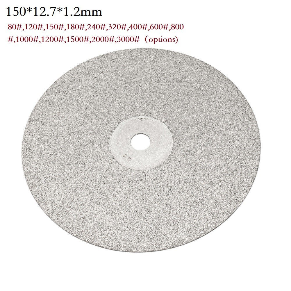 LALA6" 150mm Grit80-3000 Diamond Coated Wheel Lapping Disc Flat Lap ...