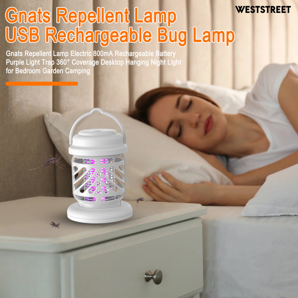 Weststreet Mini Gnats Zapper USB ชาร์จไฟฟ้าช็อต Fly Zapper พร้อม UV LED ...