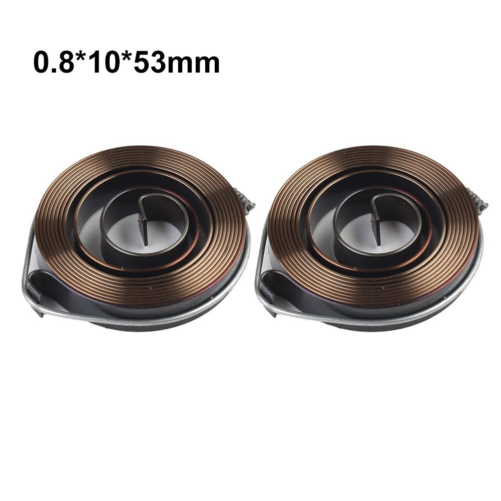 LALA2pc เจาะกดสปริง Quill Feed Return Coil Spring Assembly 0.8x10x53mm ...