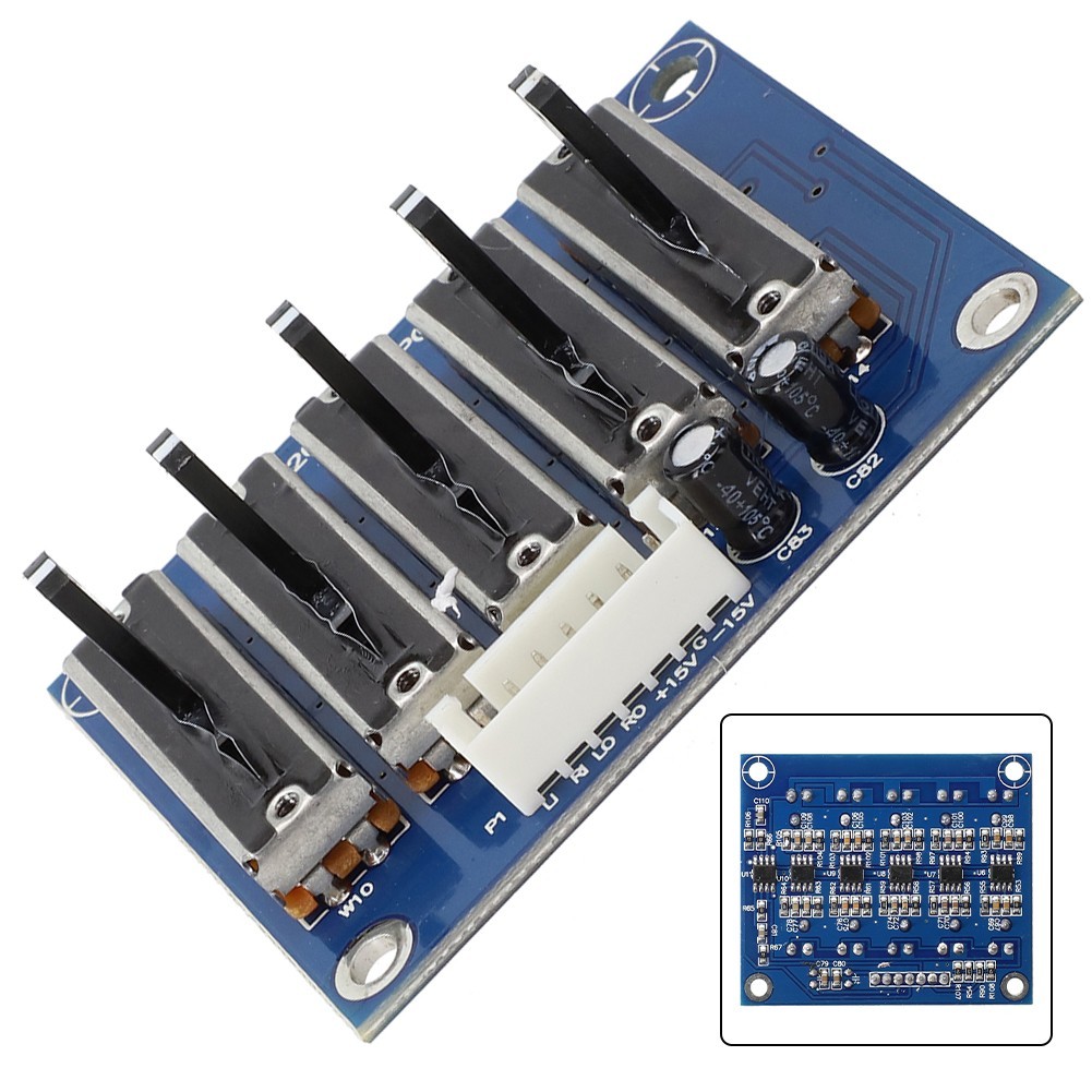 EQ Equalizer Board Stage Audio Preamplifier สเตอริโอ Preequalizer แหล่ง ...