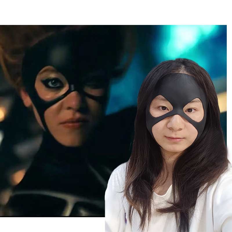ฮาโลวีน Black Spider Mask ภาพยนตร์คอสเพลย์ Party Madame Web Headgear ...