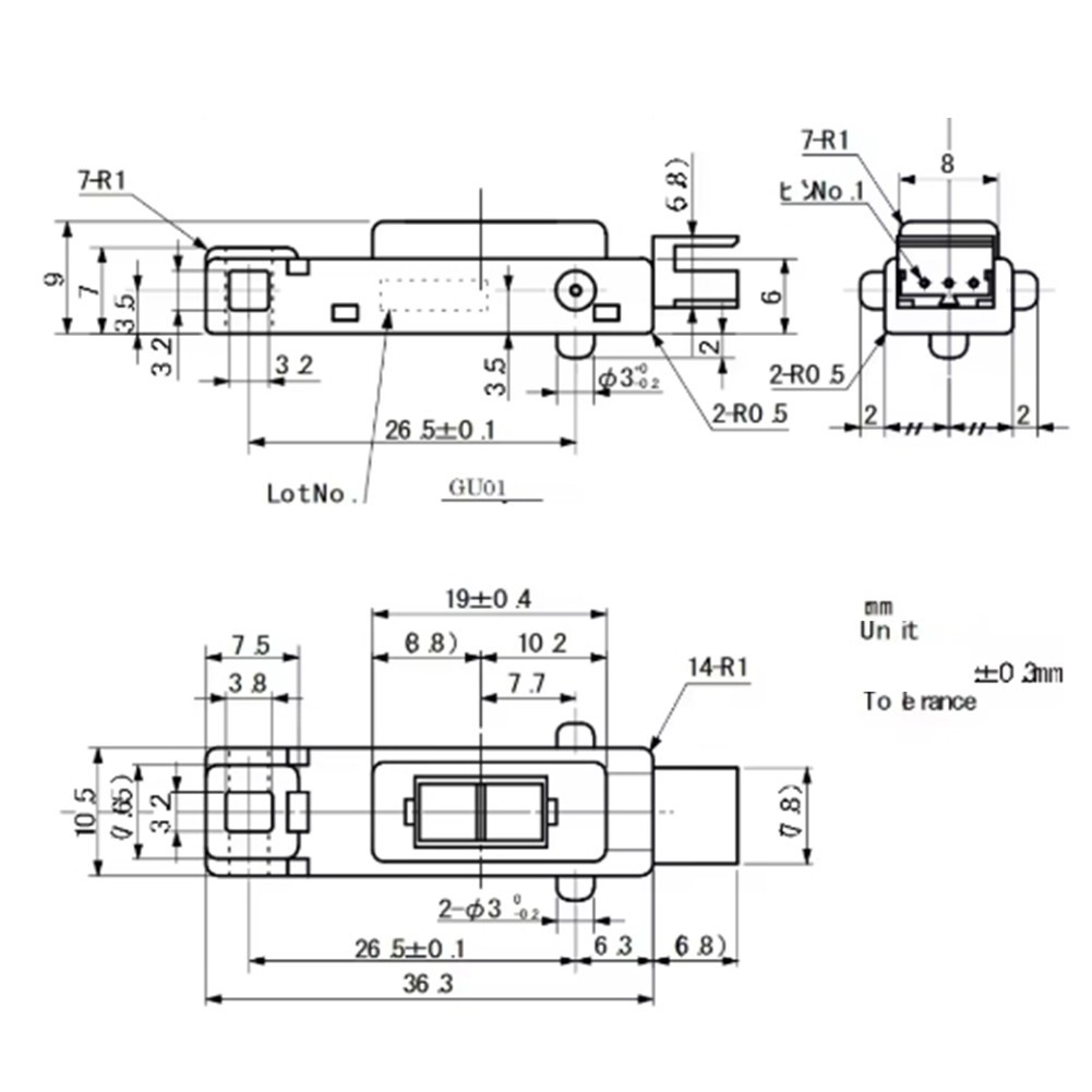 สวิตช์โฟโตอิเล็กทริคเซนเซอร์ป้องกันการรบกวน optocoupler gp2a25 | Shopee Thailand