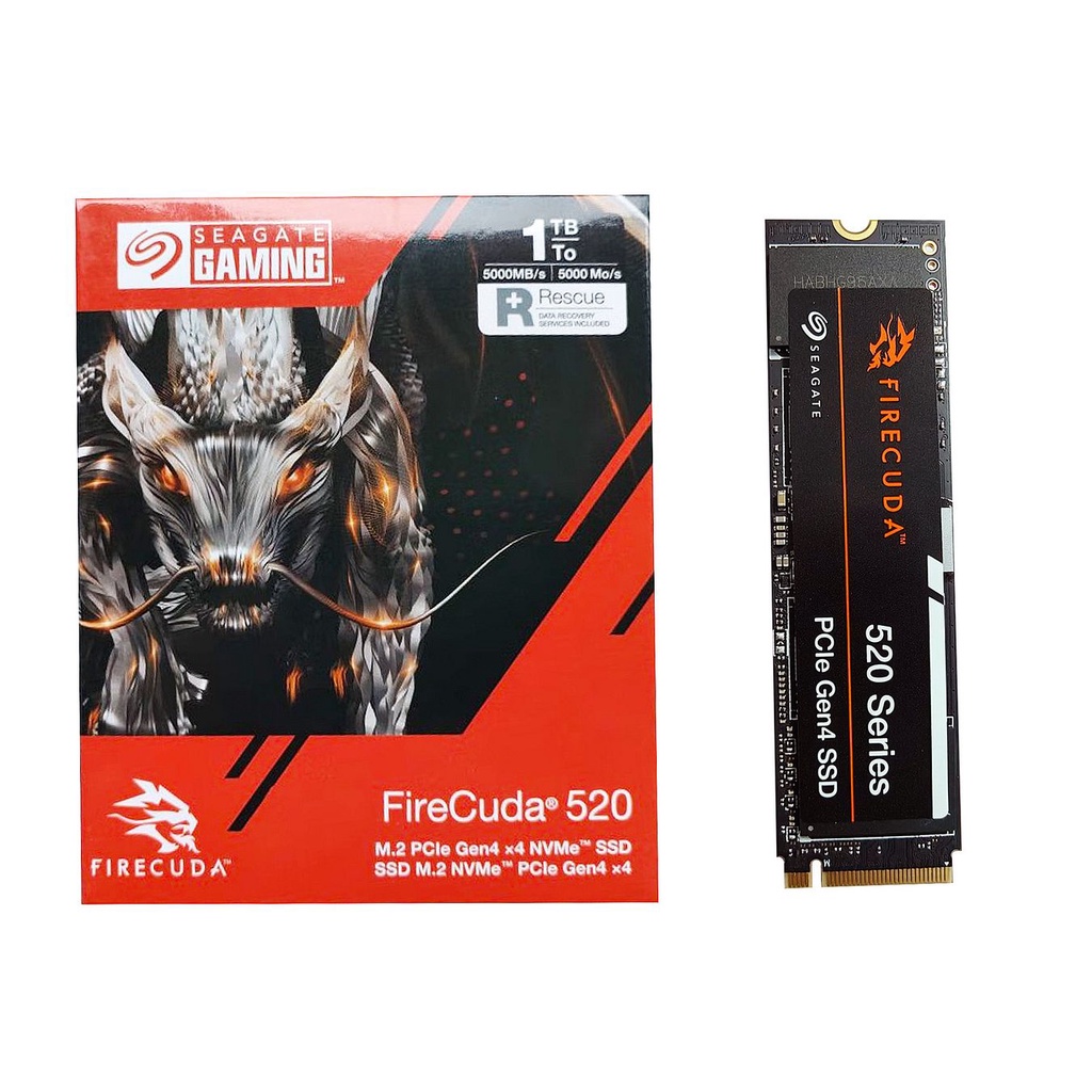 Seagate 1TB FireCuda 520 PCIe Gen4 M.2 2280 SSD (R:5000MB/s ...