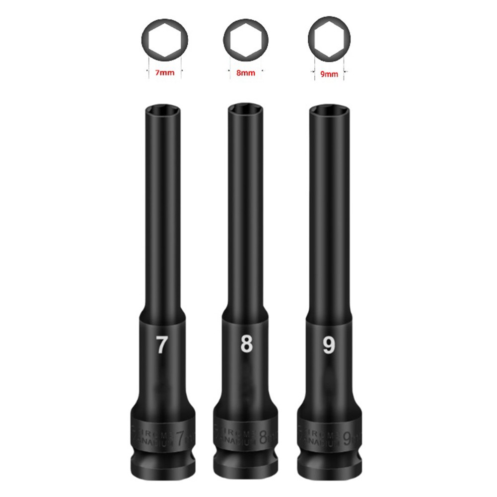 NEW 3 ชิ้น /2 ไดรฟ์ซ็อกเก็ตหัวประแจ Hex 7/8/9 มม.อะแดปเตอร์ Spanner ...
