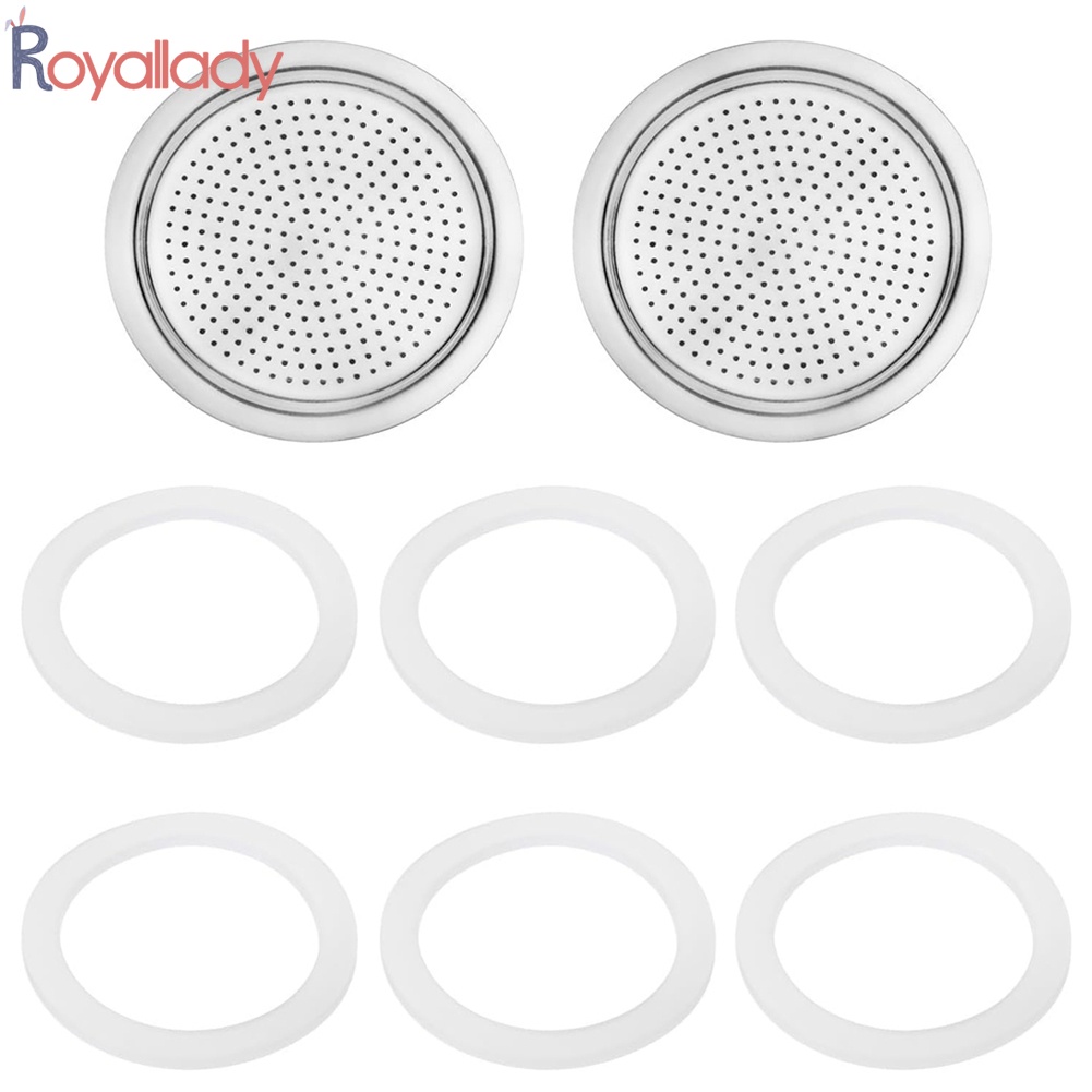[มาใหม่] Espresso Maker Moka Pot Replacement with 2 Filters and 6 ...