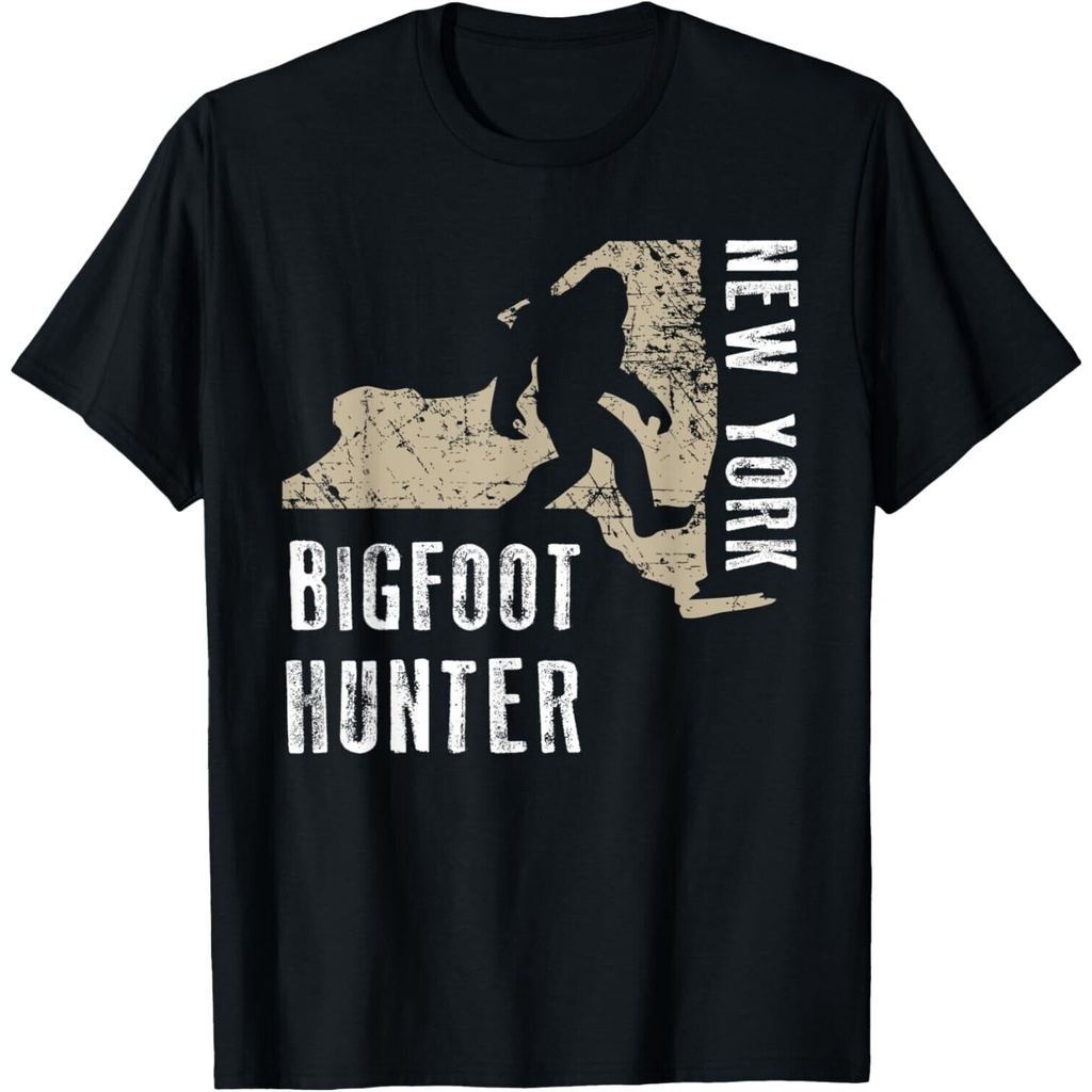 New York Bigfoot Hunter เสื้อตลกเสื้อยืด Sasquatch | Shopee Thailand