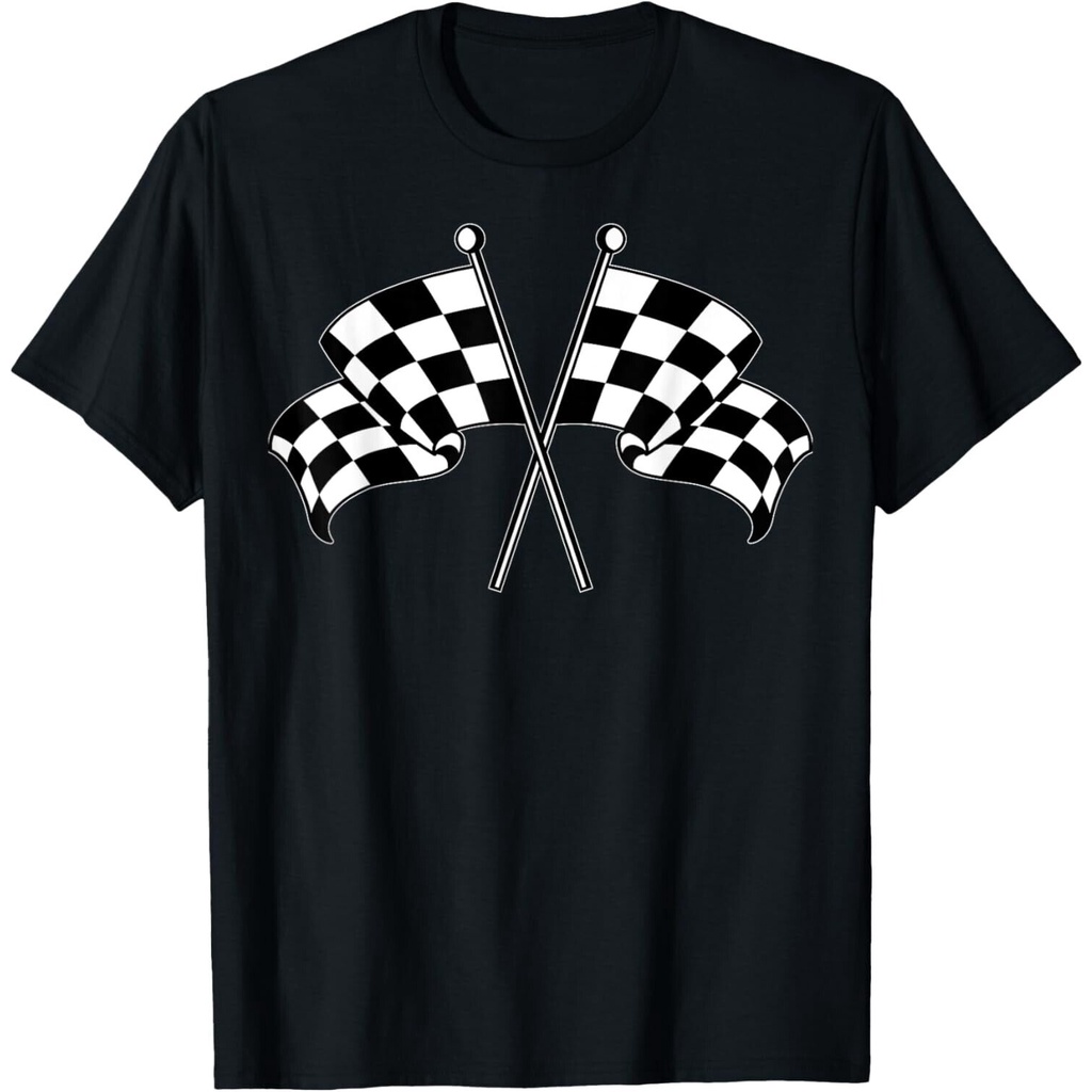 Car Racing Checkered Finish Line Flag รถยนต์มอเตอร์ Race เสื้อยืด ...