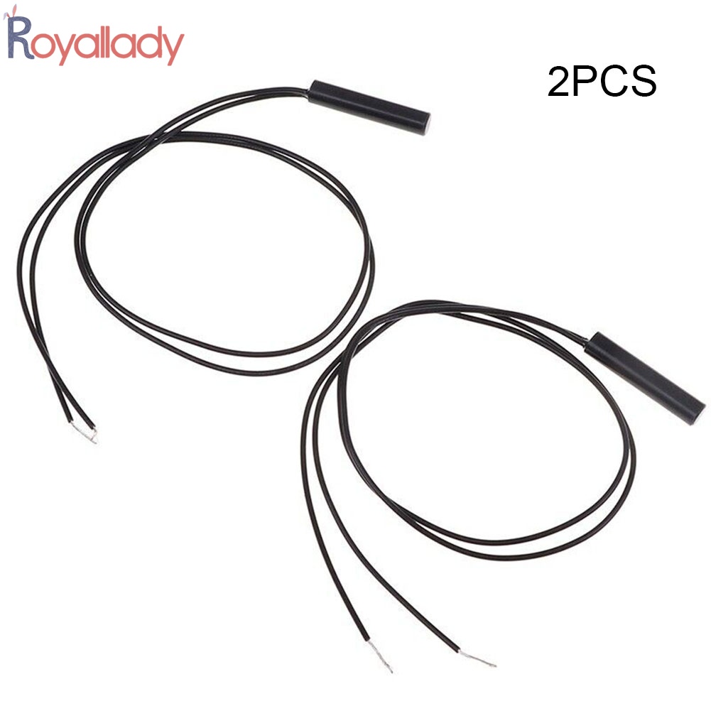 [ROLADY ใหม่เอี่ยม] 2X ทรงกระบอกพลาสติกติด Reed Proximity Switch ...