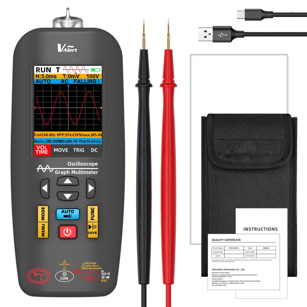 3in1 Oscilloscope มัลติมิเตอร์ปากกาทดสอบไฟฟ้า 2.8 นิ้วจอแสดงผล TFT มือ ...