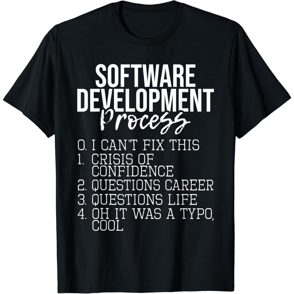กระบวนการพัฒนาซอฟต์แวร์ เสื้อยืด Coding Programmer Coder Shopee Thailand