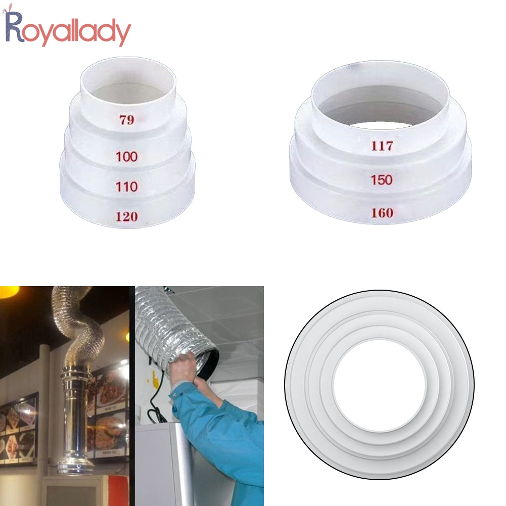 [ROLADY ใหม่เอี่ยม] Duct Multi Reducer Extractor ขั้วต่อท่อพัดลม 80/100 ...