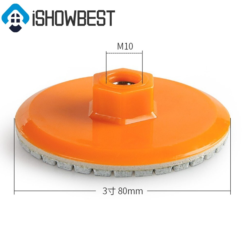 80 มม.3 นิ้วแผ่นขัดเพชรเปียกแห้ง Buff Disc ขัดสําหรับหินอ่อนคอนกรีต ...