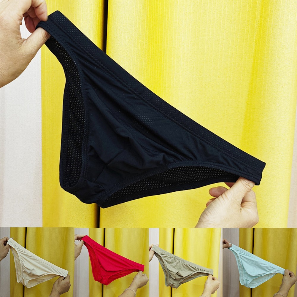 FARAY Men's Ice Silk Mesh Underwear กางเกงบรา breathble แห้งไว เอว ...