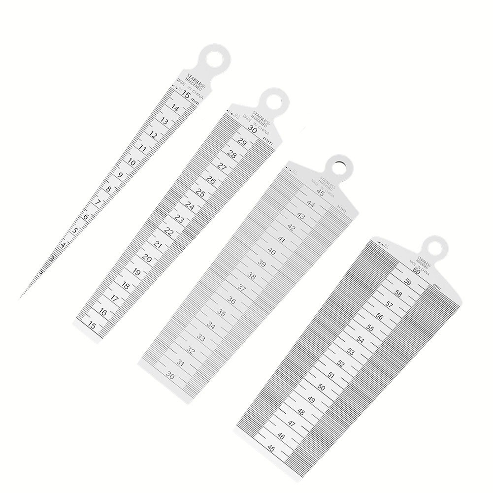 [SWHOME] 1-60 มม.เหล็กเมตริก Taper Gauge รูรับแสง Scale Wedge Feeler 4 ...