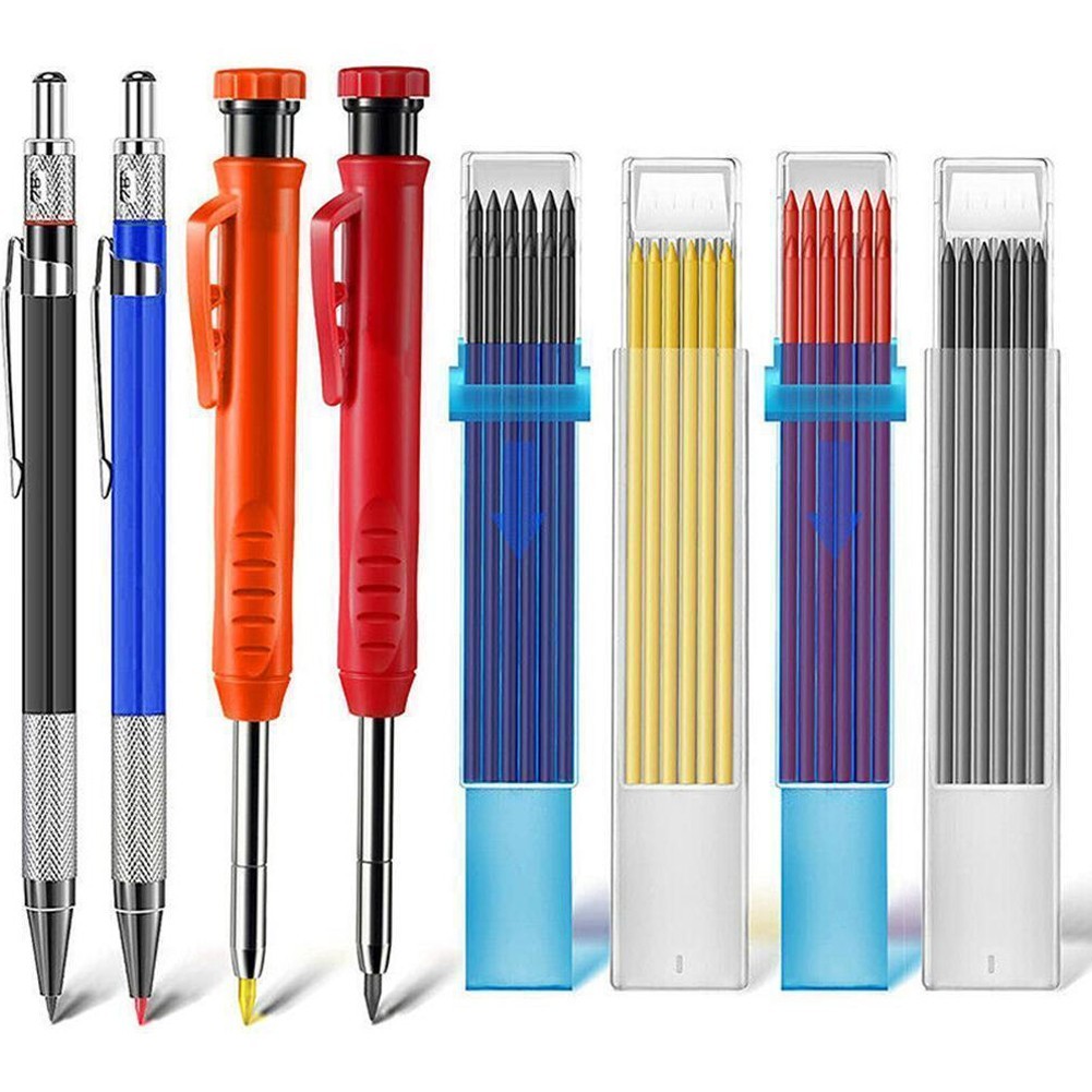 SWTDRM HotCarpenter ชุดดินสองานไม้ Deep Hole Mechanical Pencils Marker ...