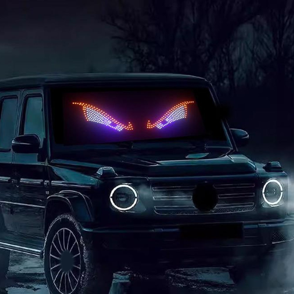 พร้อมส่ง จอแสดงผล LED กระจกด้านหลังรถยนต์สําหรับ Demon eye LED eye ...