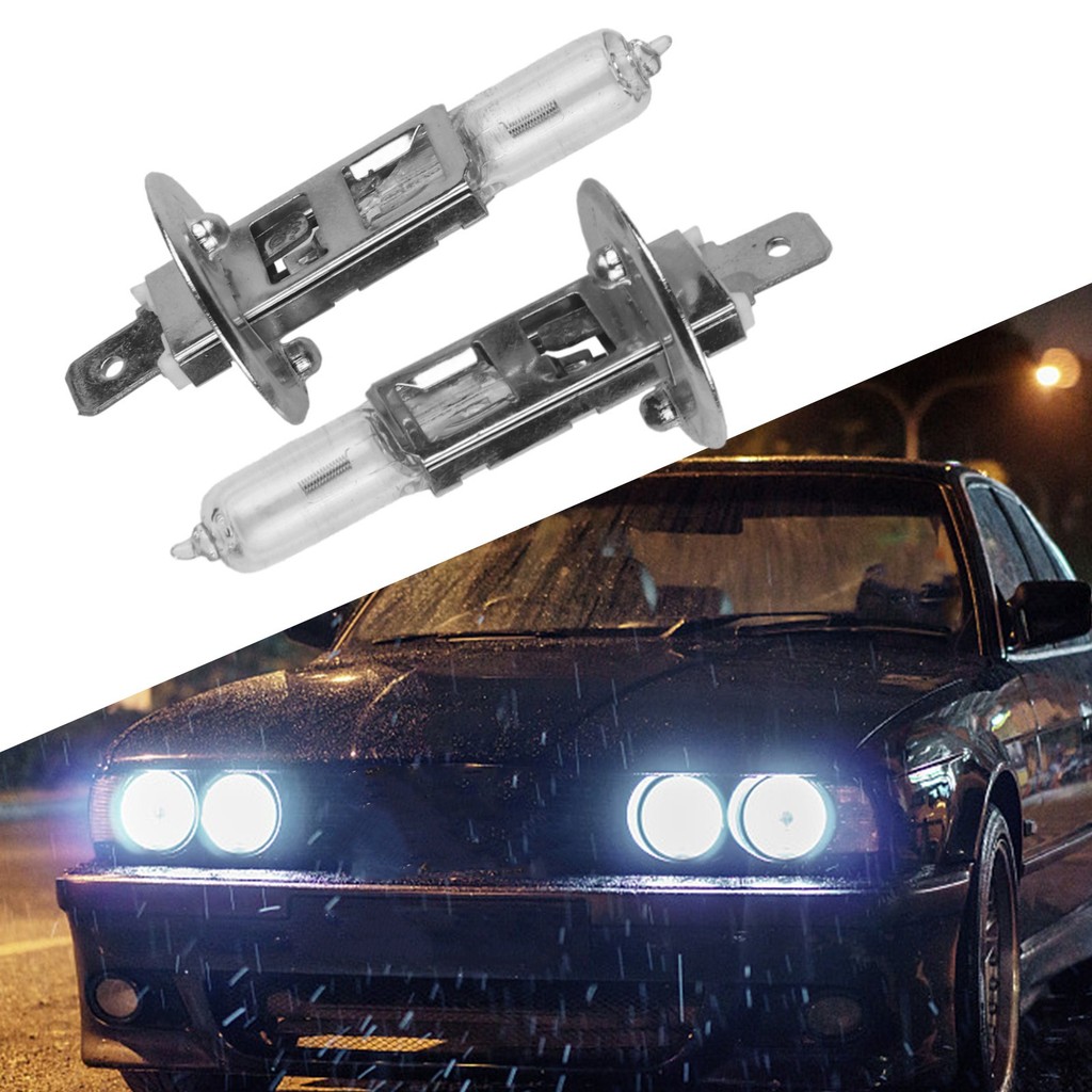 คลังสินค้าพร้อม 2 ชิ้น H1 100 วัตต์ 12 โวลต์ไฟหน้าฮาโลเจนหลอดไฟไฟหน้าไฟ ...