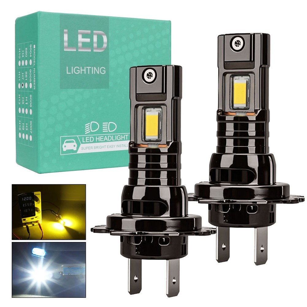 [GR]H7 H4 ไฟหน้ารถ LED ไฟรถยนต์ 6000K ไฟตัดหมอกเทอร์โบไร้สายพร้อมพัดลม | Shopee Thailand