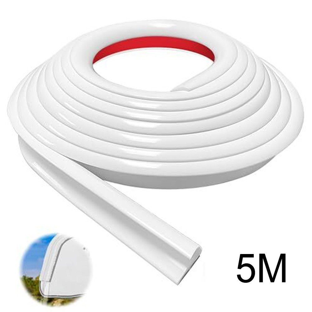 (BABYCITY) 5M RV Rain Gutter 1/2 "Height Drip Rail PVC Rain Strip Roof ...