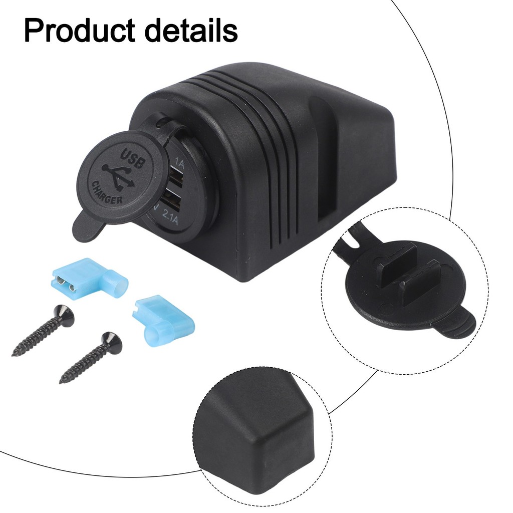 คลังสินค้าพร้อม 12-24V สําหรับ Mount Double Twin Usb Socket Caravan ...