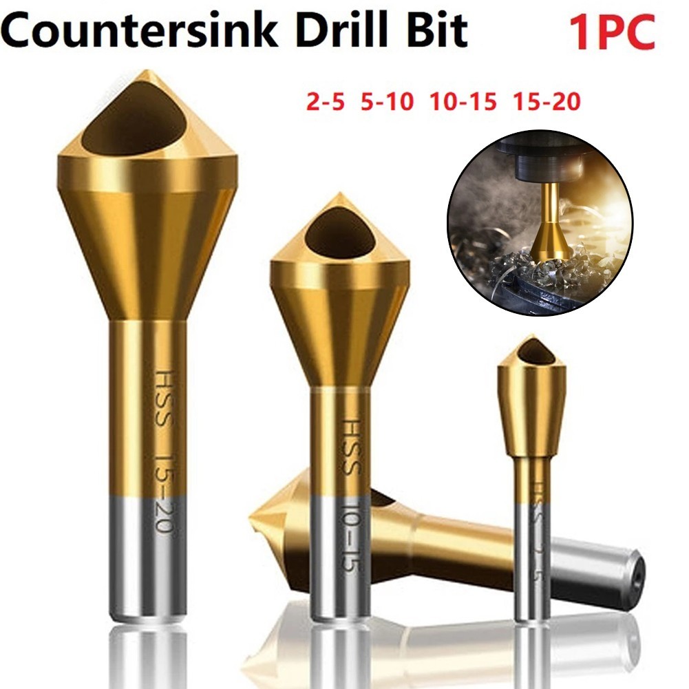 [SWHOME] 1PC HSS Coated Countersink และ Deburring เจาะ Taper Hole Cutter Tools [AUG] | Shopee ...