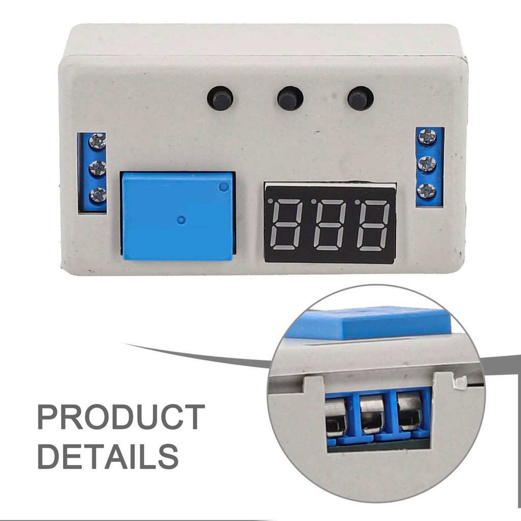 รีเลย์ตั้งเวลา 12V,0.1s ถึง 999 min 50mA รีเลย์หน่วงเวลาดิจิตอลแบบเปิด ...