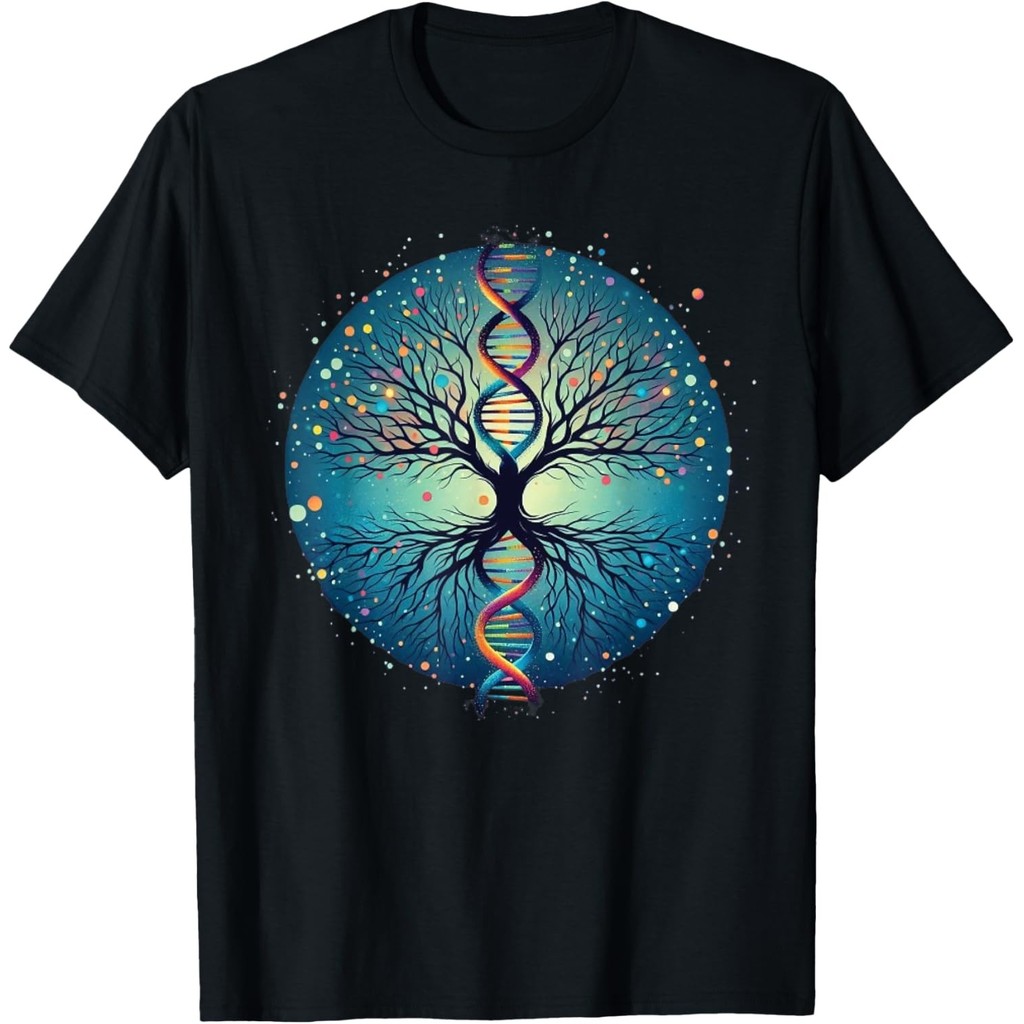 เสื้อยืดกราฟิก Tree of Life DNA สำหรับผู้ชาย | Shopee Thailand