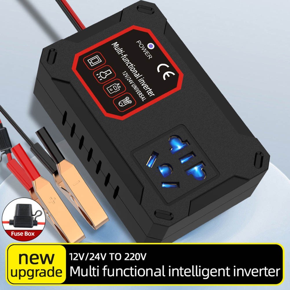 พร้อมสต็อกรถ 200W Converter อินเวอร์เตอร์ Power DC 12V/24V เป็น DC 220V ...