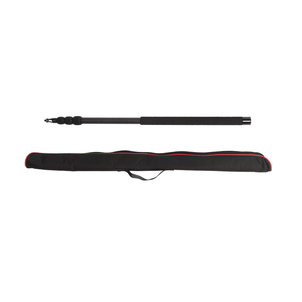 3.12m คาร์บอนไฟเบอร์ Telescoping Boom Pole ภายในม้วนสายไมโครโฟน Macen1 ...